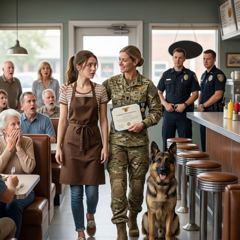 A Simple Waitress Defended a Navy SEAL & Her K9 From Police Next Day ...
